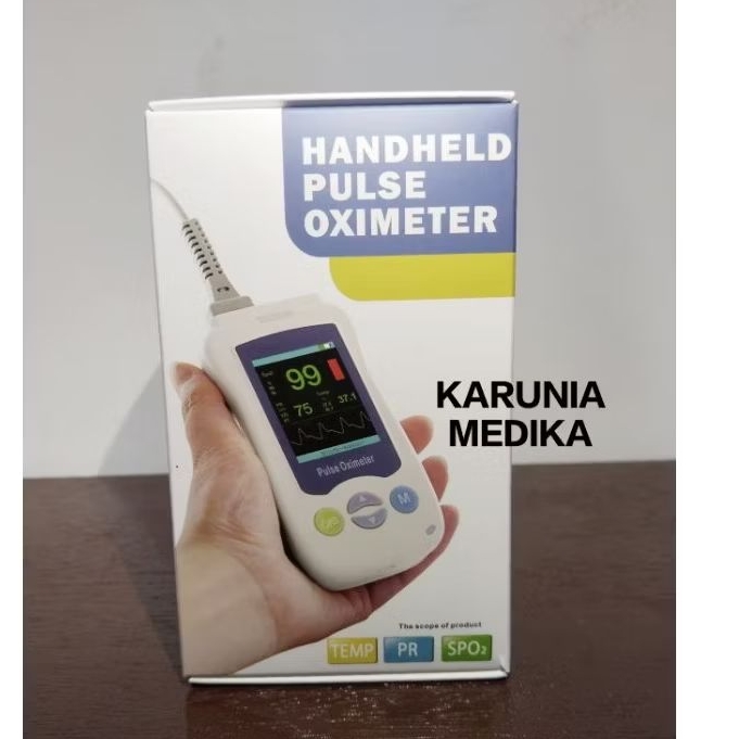 Jual Handheld Pulse Oximeter Saturasi Oksigen - Yongker Battere ...