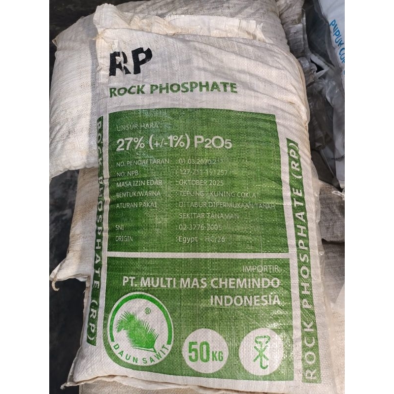 Jual PUPUK ROCK PHOSPHATE 50KG / ZAK | Shopee Indonesia