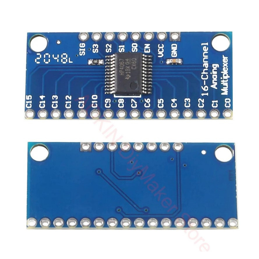 Jual CD74HC4067 16 Channel Analog Digital Multiplexer 74HC4067 4067 ...