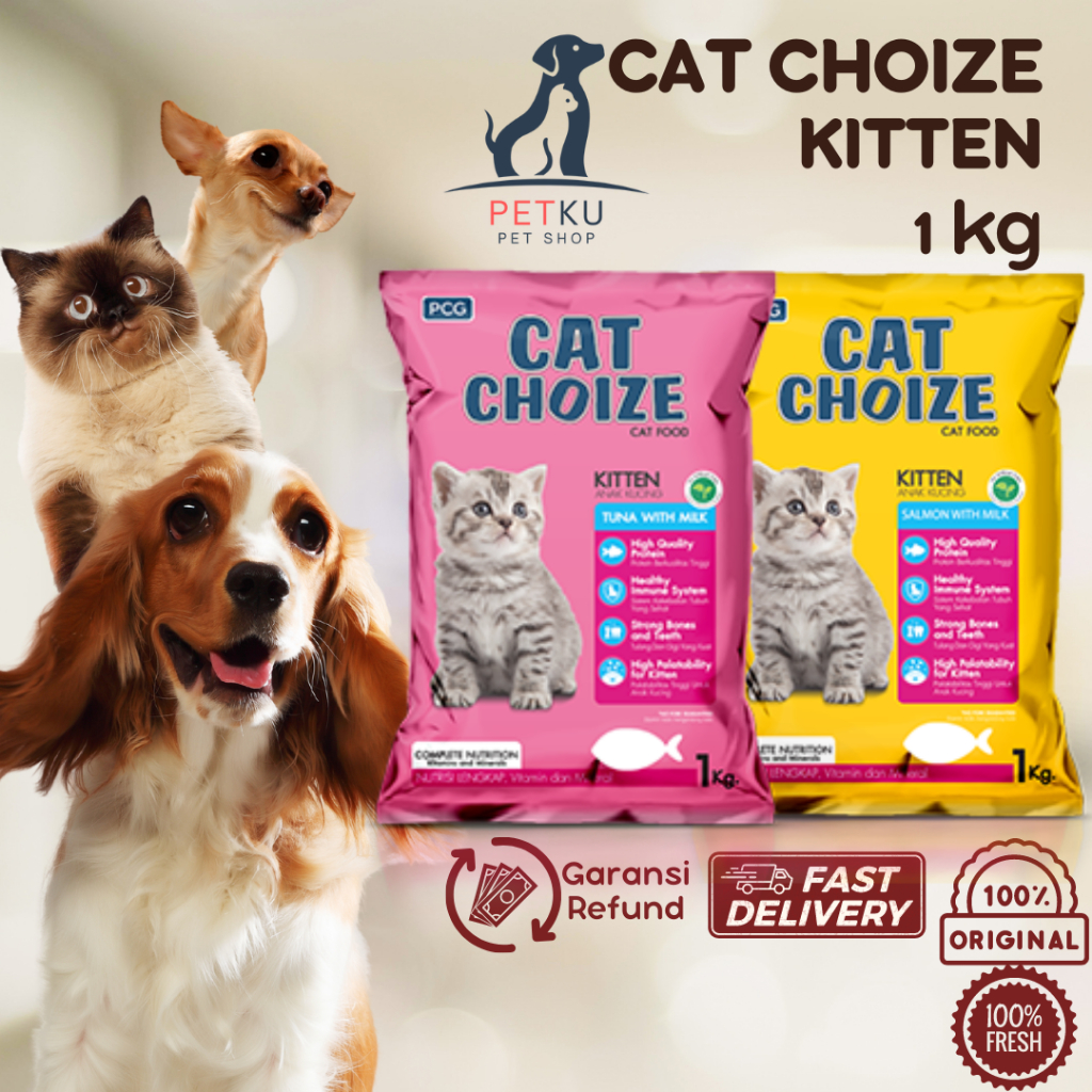 Jual Cat Choize Kitten 1kg makanan kucing dewasa kering/dry food ...
