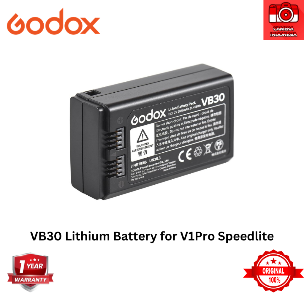 Jual Godox VB30 Lithium Battery for V1Pro Speedlite Flash | Shopee ...