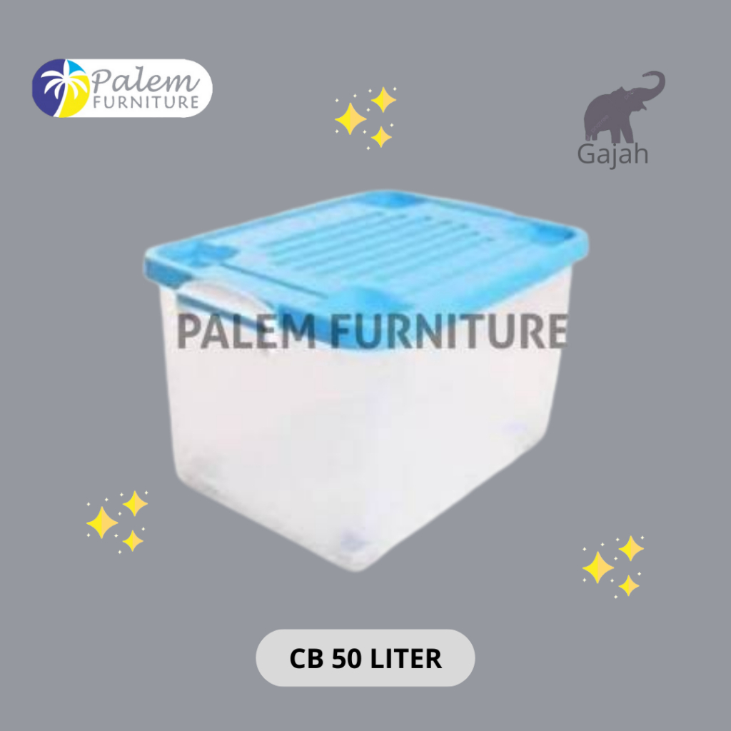Jual BOX CONTAINER || KOTAK PENYIMPANAN SERBAGUNA 50 LITER GAJAH ...