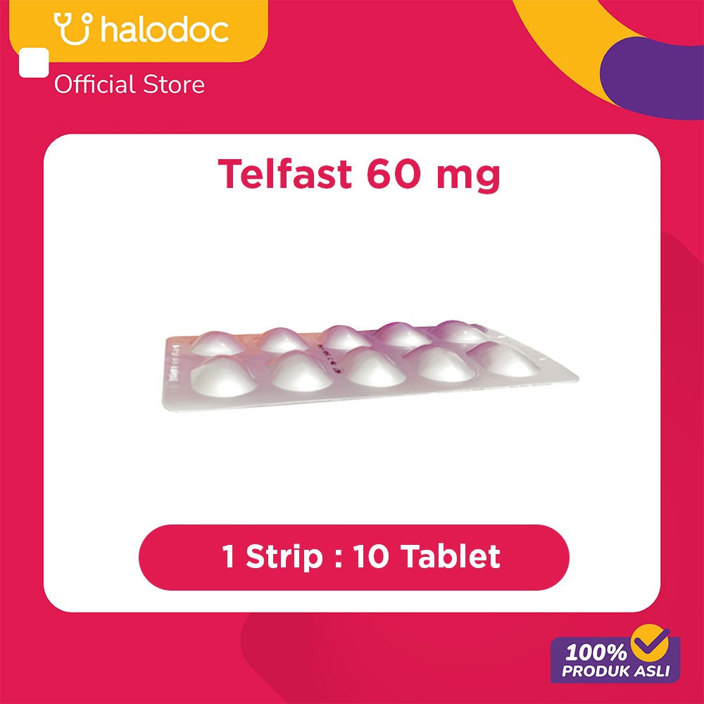Jual Telfast 60 mg 10 Tablet | Shopee Indonesia