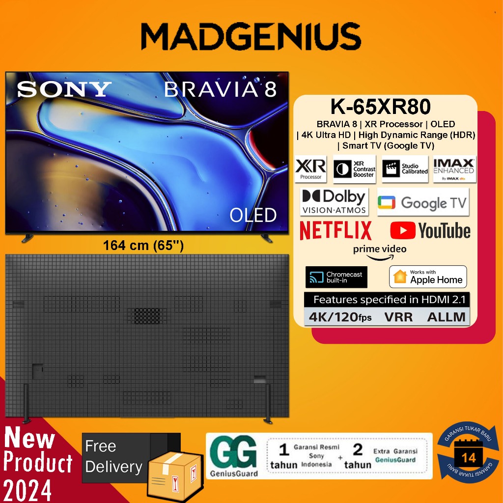 Jual SONY Original TV OLED Sony K-65XR80 / K65XR80 / K 65XR80 BRAVIA 8 ...