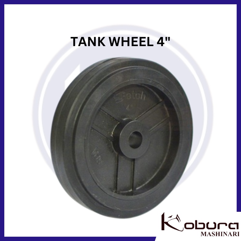 Jual TERDAHSYAT Roda Tangki Kompresor Angin 4 Inch Tank Wheel Rubber ...