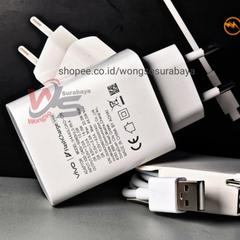 Jual Flash Charger VIVO 44W 44 Watt Flash Charging V21 V23 V25 V25PRO ...