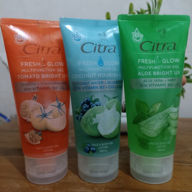 Jual CITRA Fresh Glow multifuncion gel 180ml (cek deskrip) | Shopee ...
