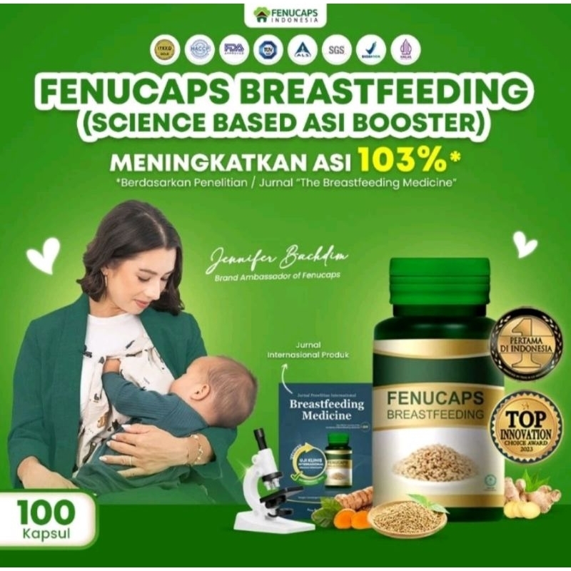 Jual Fenucaps Breastfeeding ASI Booster Isi 100 Kapsul - Pelancar Asi | Shopee Indonesia