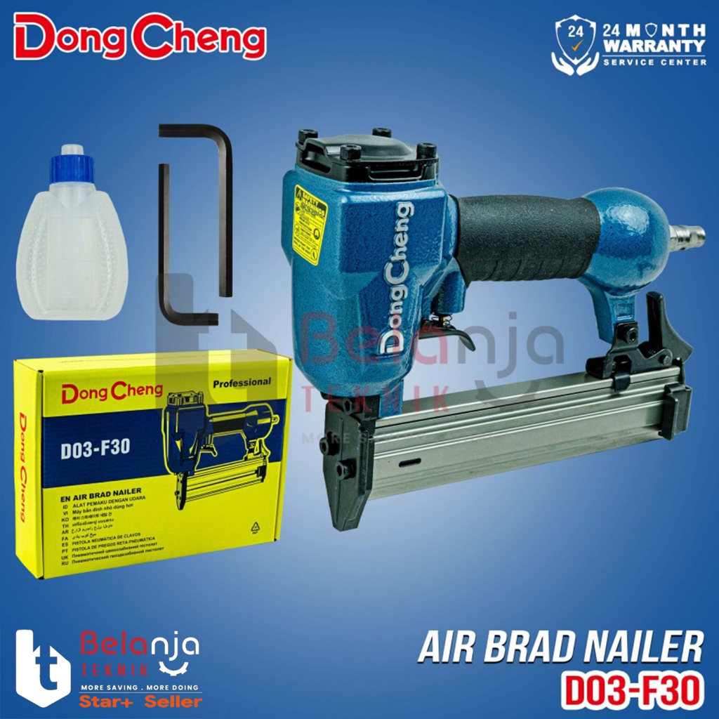 Jual Mesin Paku Tembak Angin Lurus Dongcheng D03-F30 Air Brad Nailer ...