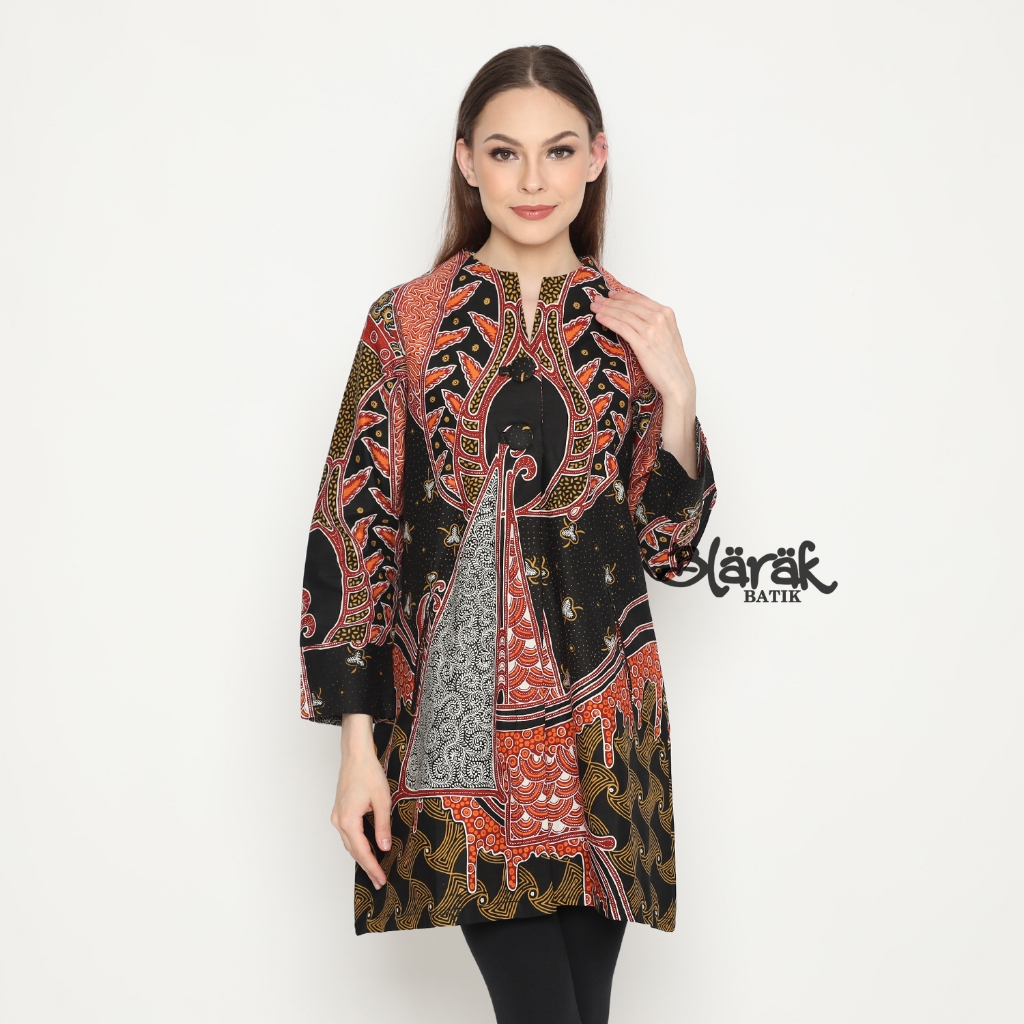 Jual Tunik Batik Wanita Premium Modern Motif Nararya Blarak Batik ...