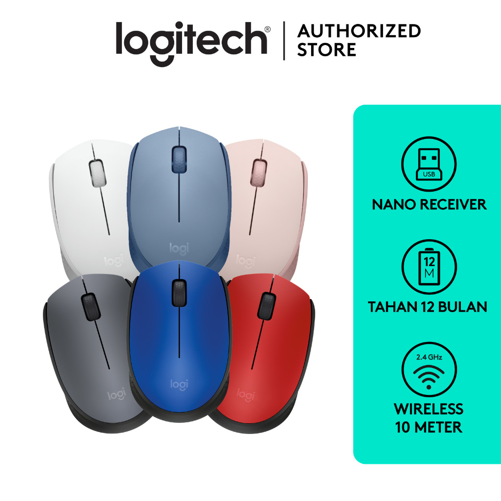 Jual Logitech M171 Mouse Wireless untuk Komputer/ Computer, Laptop Windows, Mac, ChromeOS ...