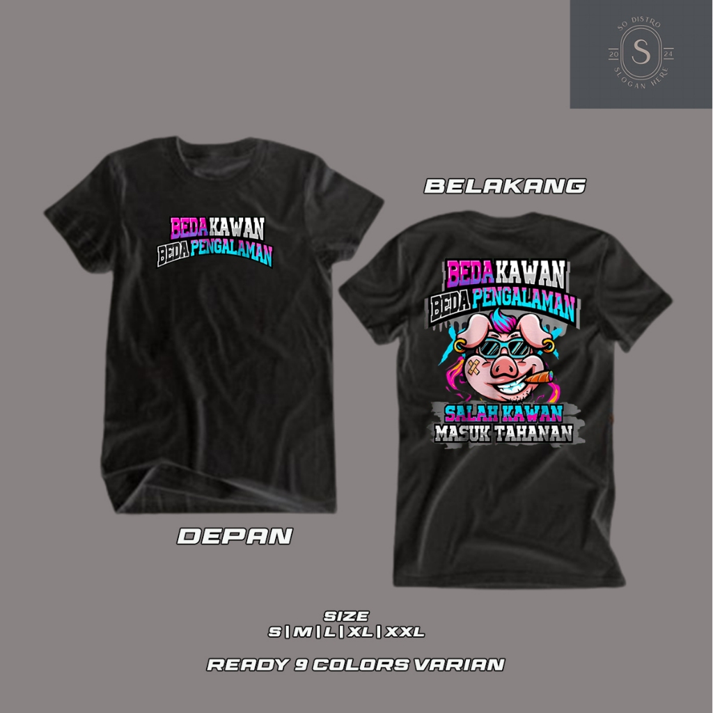 Jual KAOS KATA KATA BEDA KAWAN BEDA PENGALAMAN DEPAN BELAKANG VIRAL ... Jual KAOS KATA KATA BEDA KAWAN BEDA PENGALAMAN DEPAN BELAKANG VIRAL ...