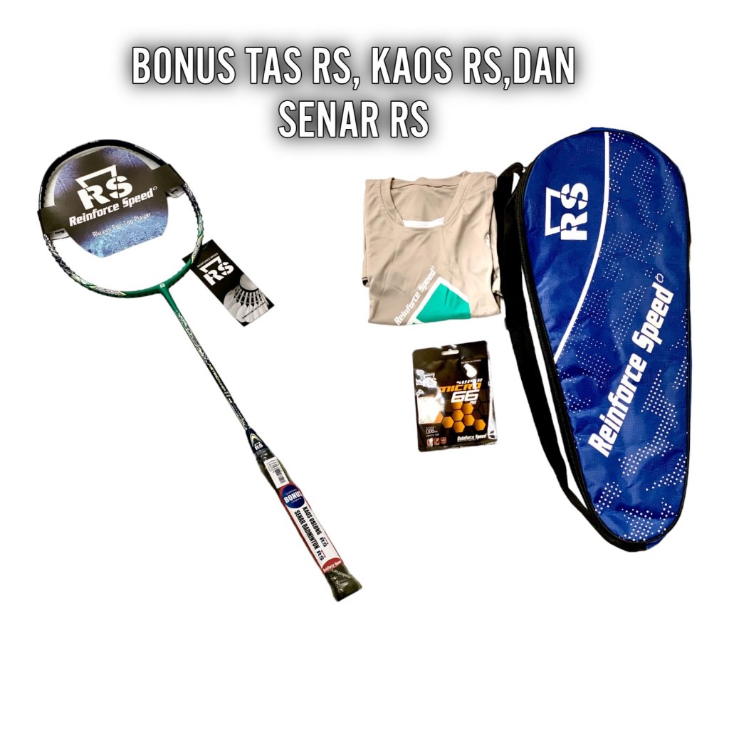 Jual ( Bonus Tas RS, Kaos RS & Senar RS ) Raket Badminton/ Bulu Tangkis ...