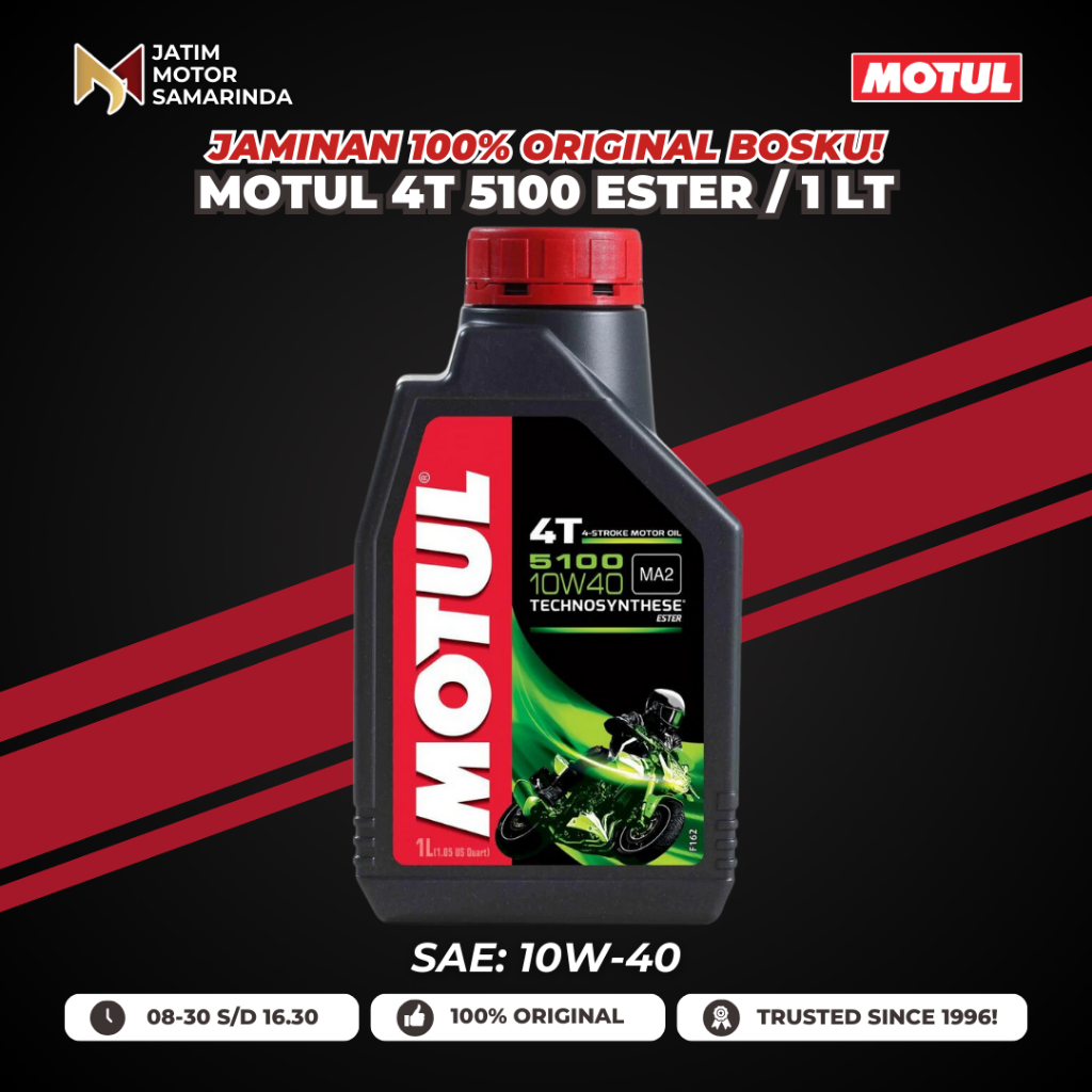 Jual Oli MOTUL 4T 4 Tak 5100 Esther Ester SAE 10W-40 1000 ML / 1 LT | Shopee Indonesia