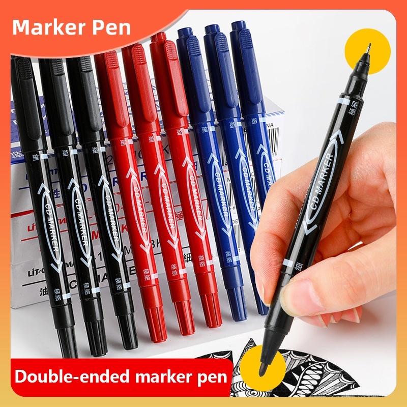 Jual Small Double-headed Water-based Marker Pen Neutral Painting ...