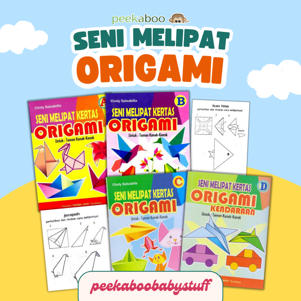Jual BUKU SENI MELIPAT KERTAS ORIGAMI ANAK PAUD TK SD AKTIVITAS ANAK | Shopee Indonesia