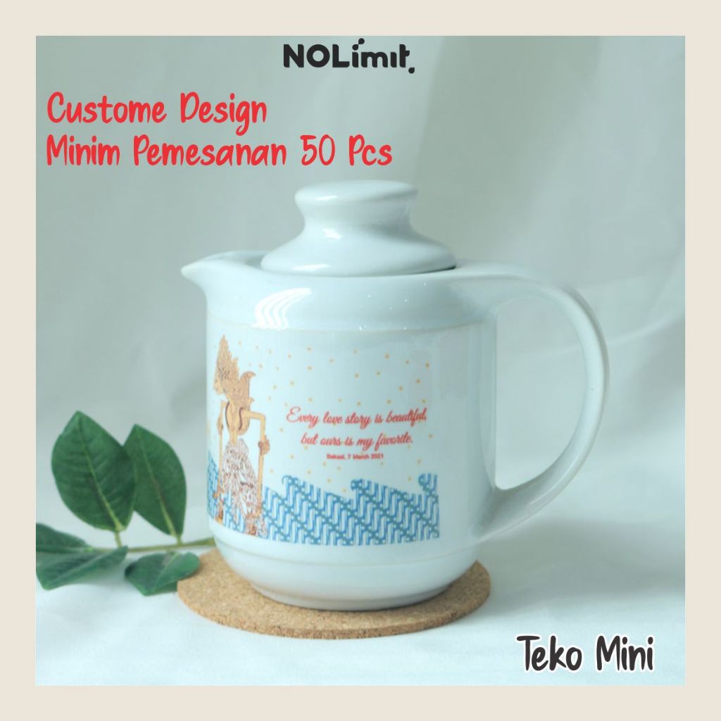 Jual Nolimit Mug Custom Teko Mini 200 ml Souvenir Press Digital Mug ...