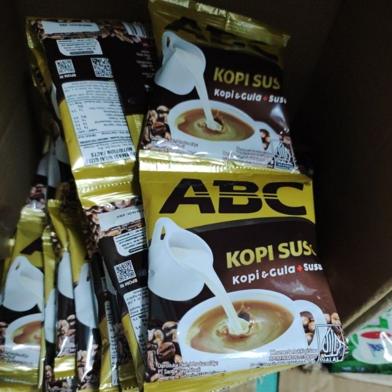 Jual kopi abc susu - kopi susu - kopi dan gula + susu - net 30g ...
