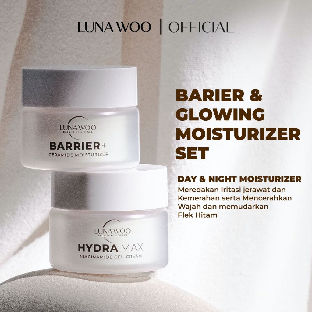 Jual Luna Woo Barrier & Glowing Moisturizer Set Day & Night Package 1 ...