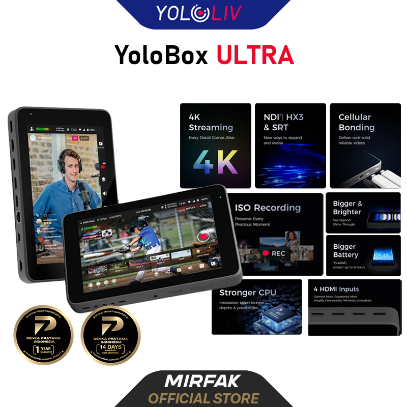 Jual YoloLiv Yolobox Ultra Live Stream Vertical Horizolntal Switcher Monitor Portable Studio ...