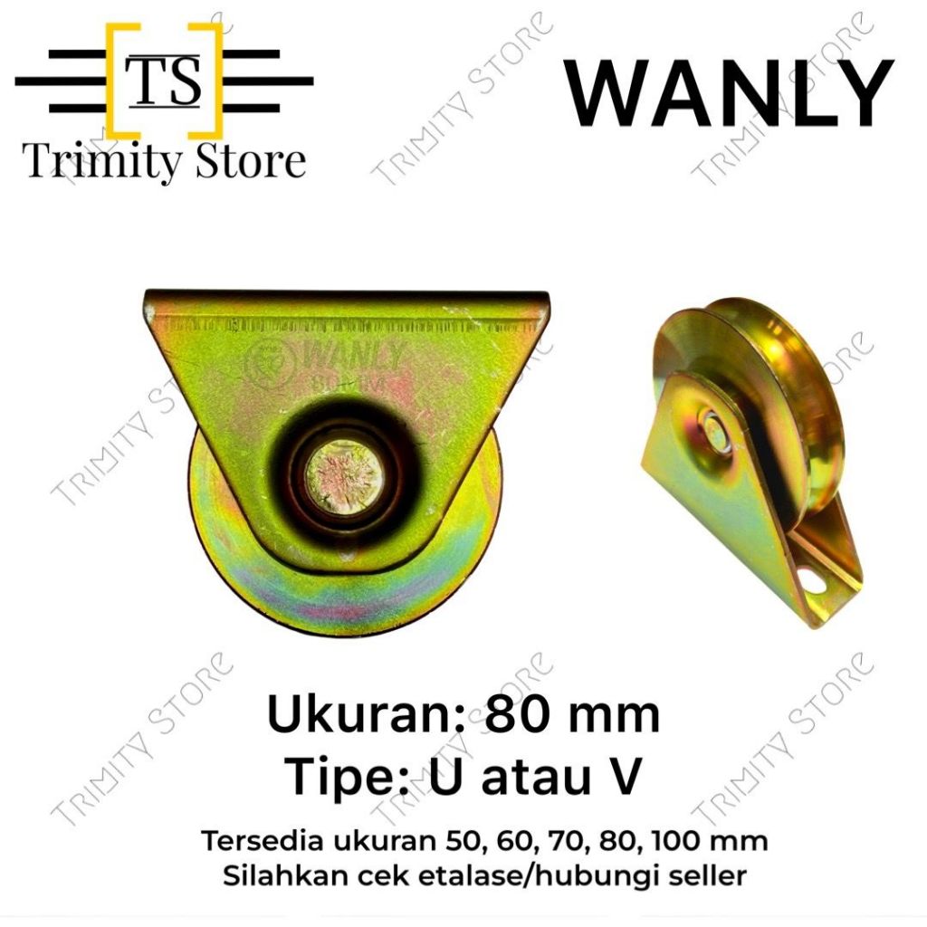 Jual Roda Pagar / Gerbang / Rel Model U atau V Ukuran 80 MM | Shopee ...