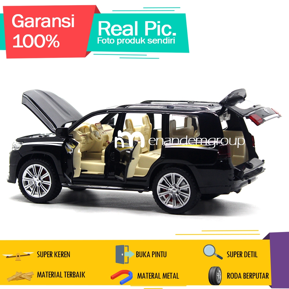 Jual Diecast Miniatur Mainan Mobil Metal Toyota Land Cruiser Buka Pintu ...