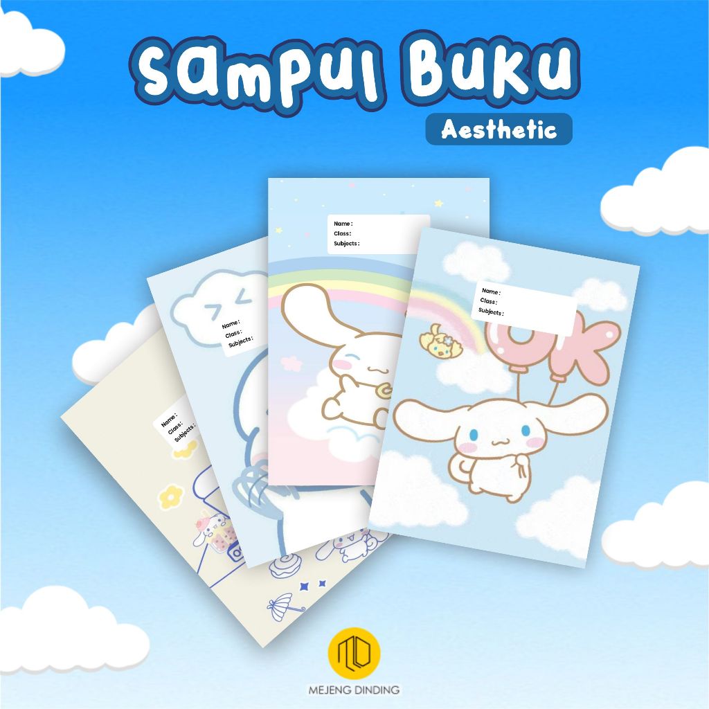 Jual ( ISI 10 LEMBAR ) SAMPUL BUKU FANCY MOTIF CINNAMON ROLL CINAMON ...