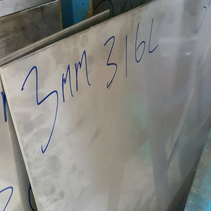 Jual Plat stainless steel tebal 3mm, SUS 316L 316 | 0.3cm | bisa custom ...
