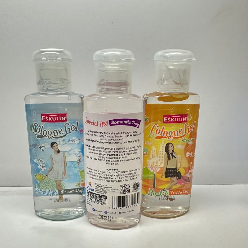 Jual Eskulin Cologne Gel Bottle 100ml - all varian | Shopee Indonesia