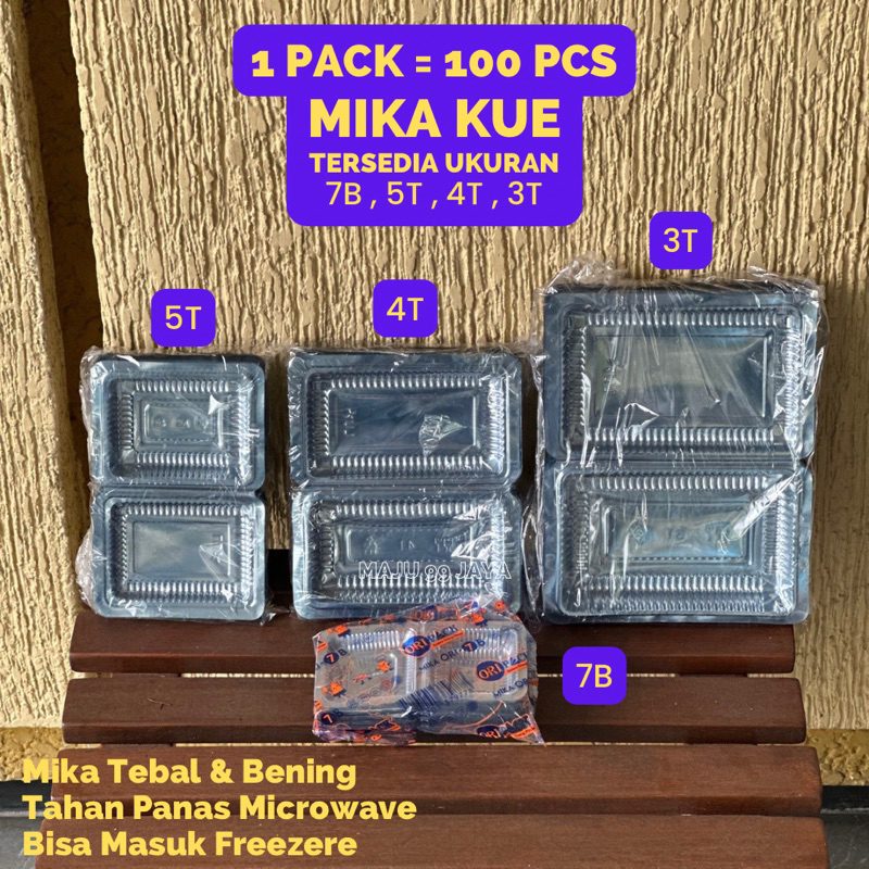Jual (100 PCS) Mika Kue Seri 3T/4T/5T/7B Kemasan 1 Pack | Mika Nasi ...