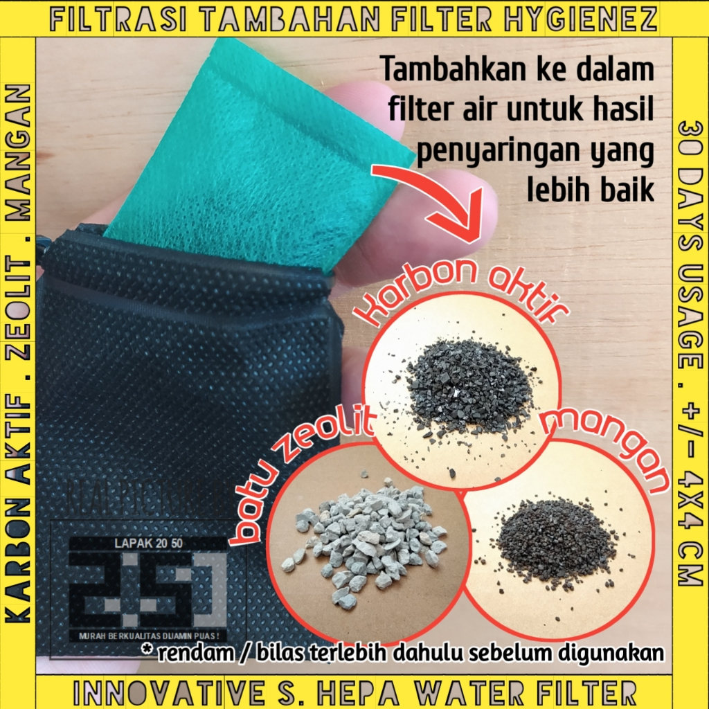 Jual HYGIENEZ Paket Komplit Filter Air Kran + Bebatuan Mix Terbaik ...