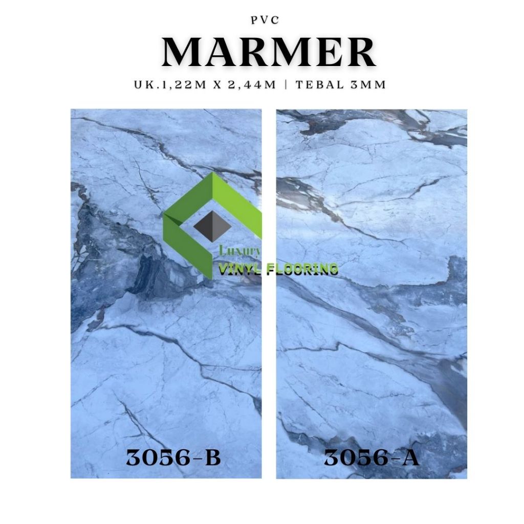 Jual pvc marmer dinding UV Marble Sheet type 3056 tebal 3mm panel uk. 1 ...