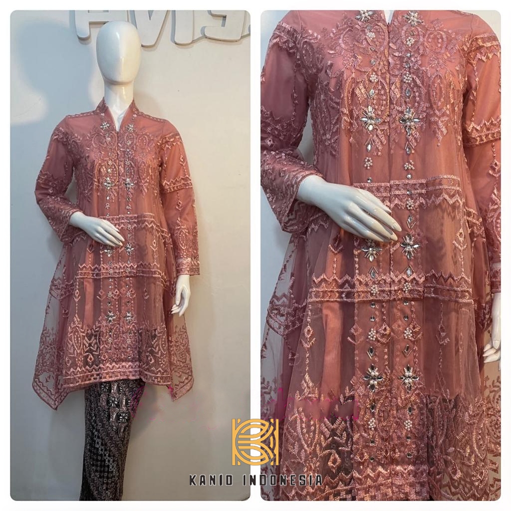 Jual Kebaya Kartini Modern Floy Payet Motif Terbaru Sapto | Shopee ...