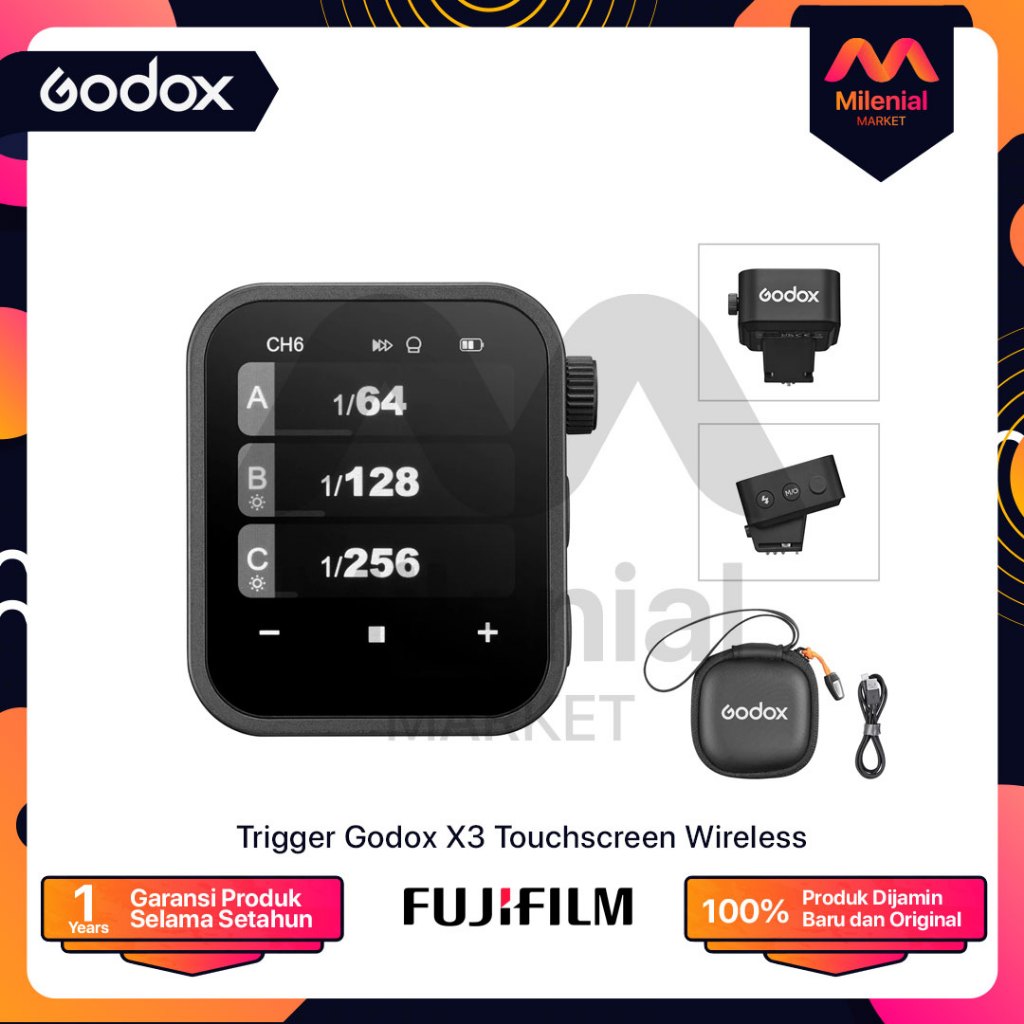 Jual Godox X3 Trigger Touchscreen TTL Wireless Flash Trigger for ...