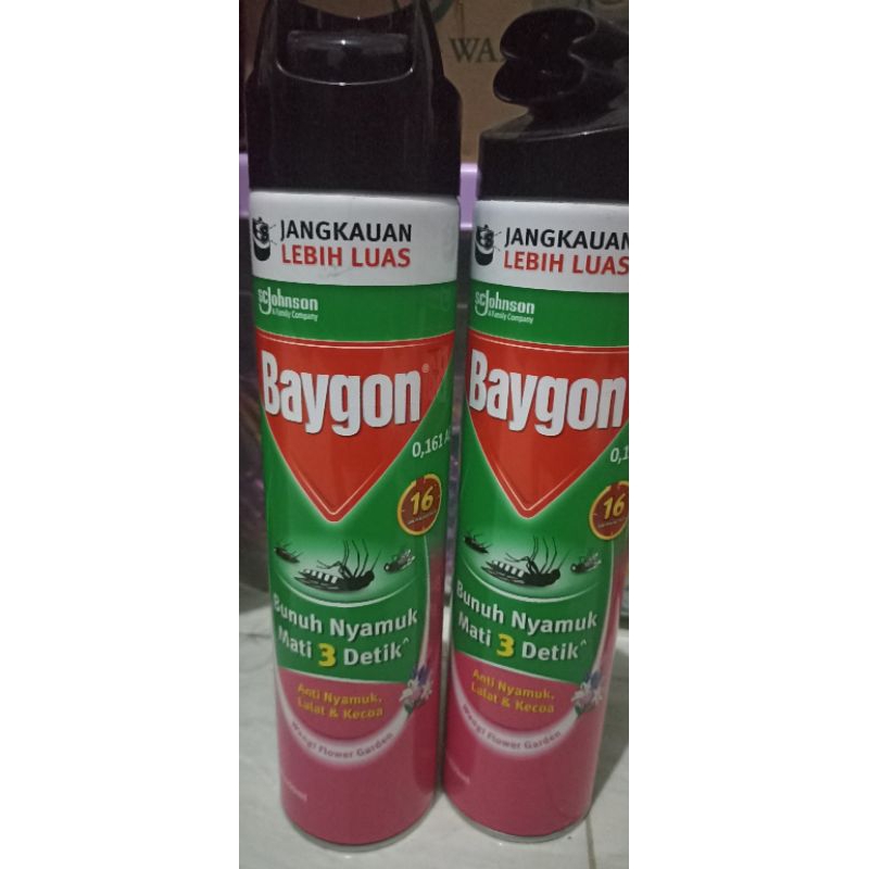 Jual Baygon cherry blossom 600ml// Baygon flower garden 600ml// Baygon ...