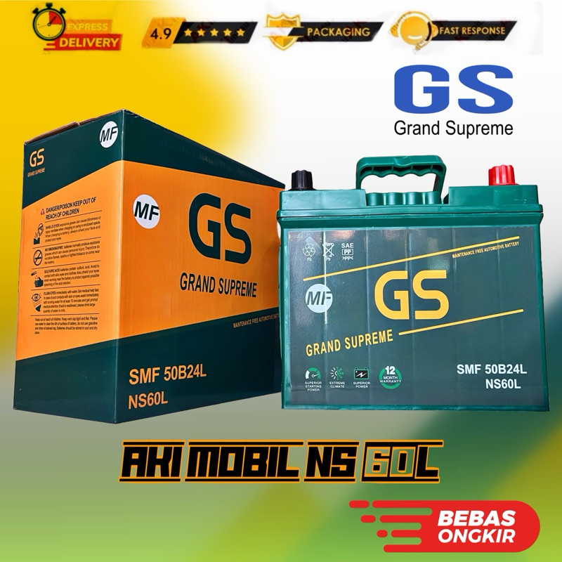 Jual AKI MOBIL NS60L HONDA CITY, CORONA, VOXY, NS60L GSGRAND SUPREME | Shopee Indonesia