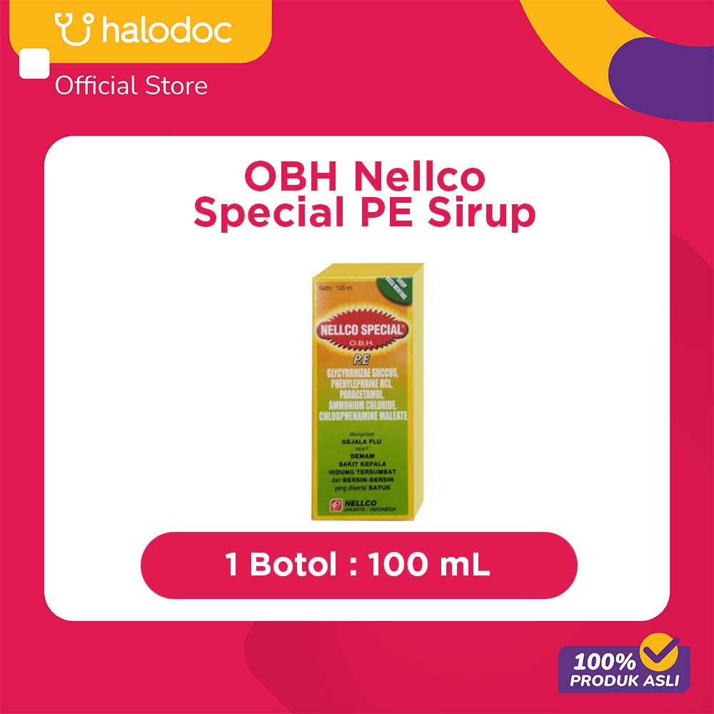 Jual OBH Nellco Special PE Sirup 100 ml | Shopee Indonesia