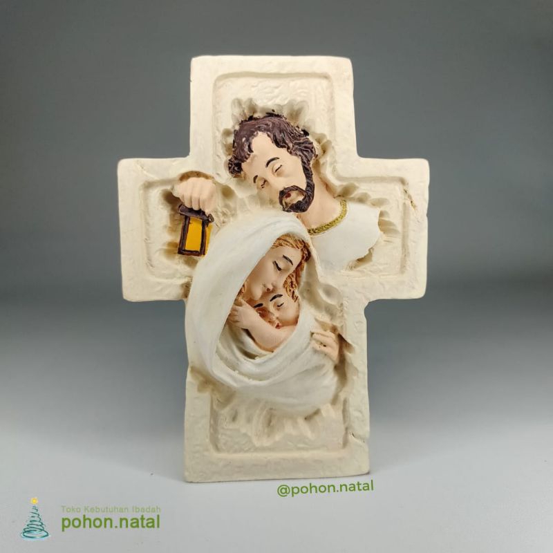 Jual Salib Duduk Resin Nativity Scene Natal Resin Meja Rohani Kado ...