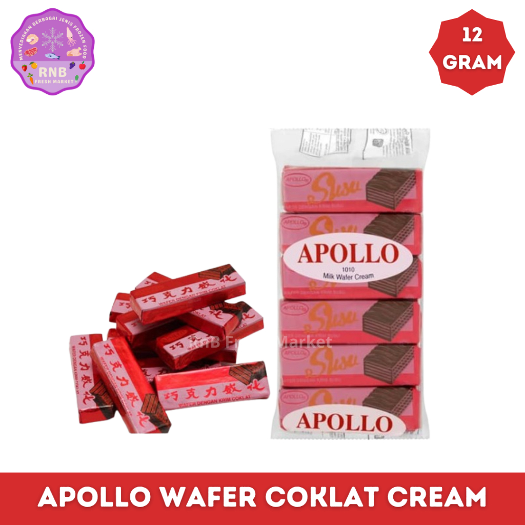 Jual Apollo Milk Chcocolate Wafer Cream Netto 12 Gram | Shopee Indonesia