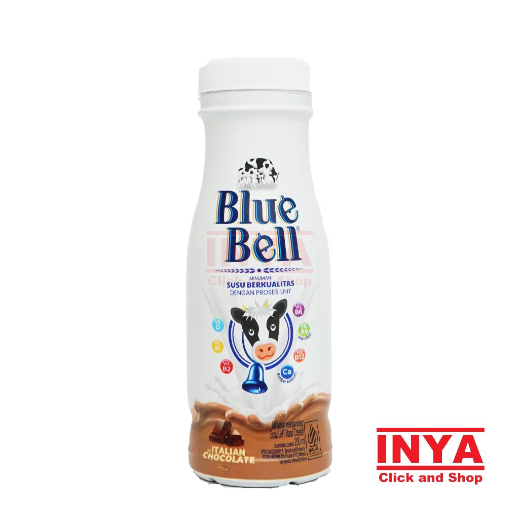 Jual Blue Bell Susu UHT Italian Chocolate 200ml - Minuman Susu - Milk ...