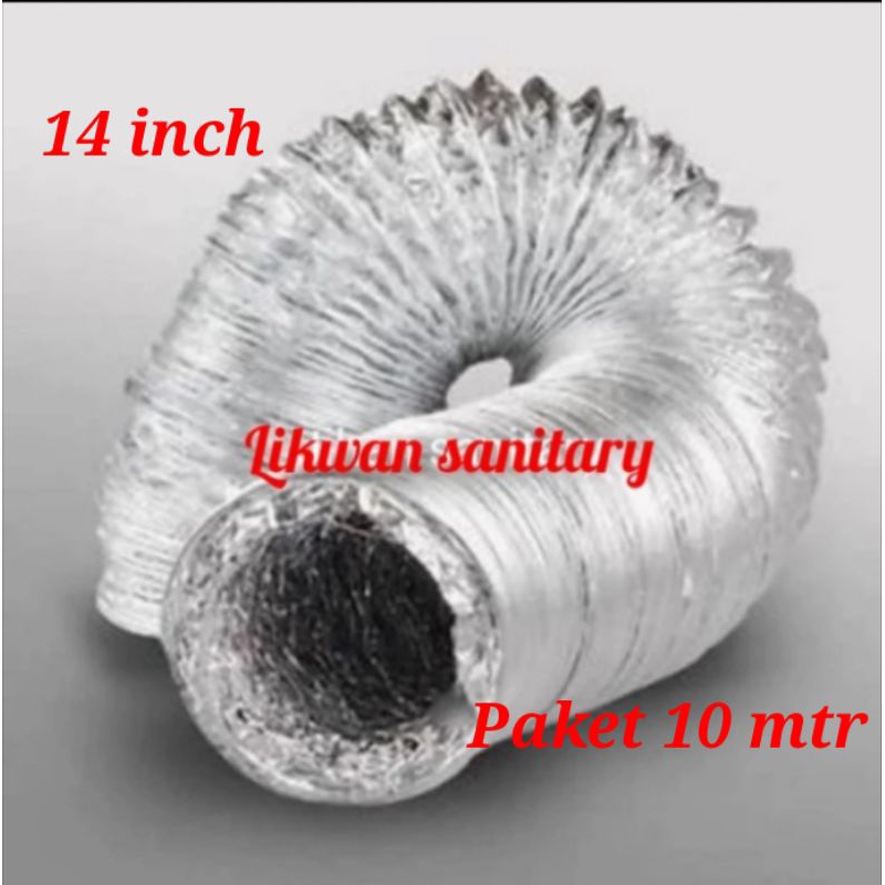 Jual Flexible ducting 14 inch / flexible crobong pembuangan asap 14 ...