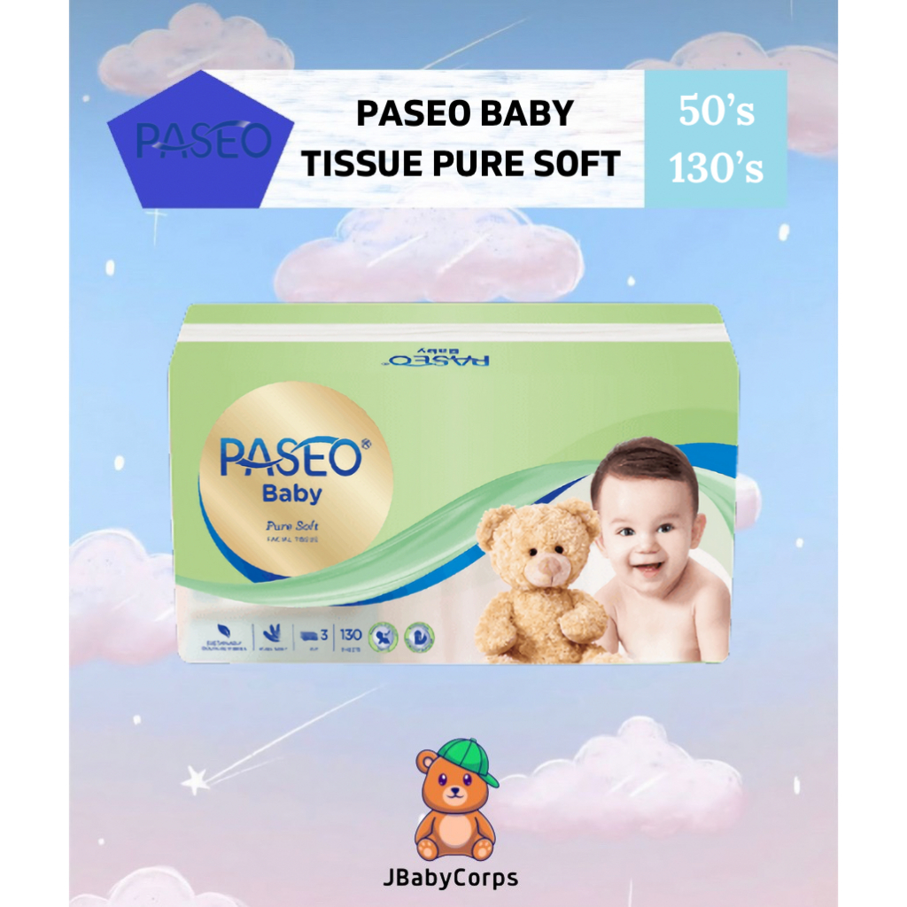 Jual Paseo Baby Tissue Pure Soft 130s PURE SOFT FACIAL TISSUE | Shopee ...