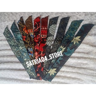 Jual syal mini motif batik/scrarf mini model Korea/slayer mini tali ...