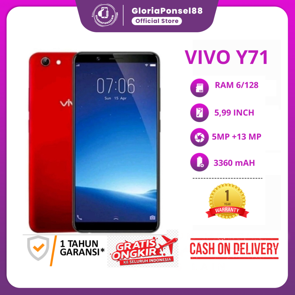 Jual VIVO Y71 RAM 6/128 GB | Shopee Indonesia