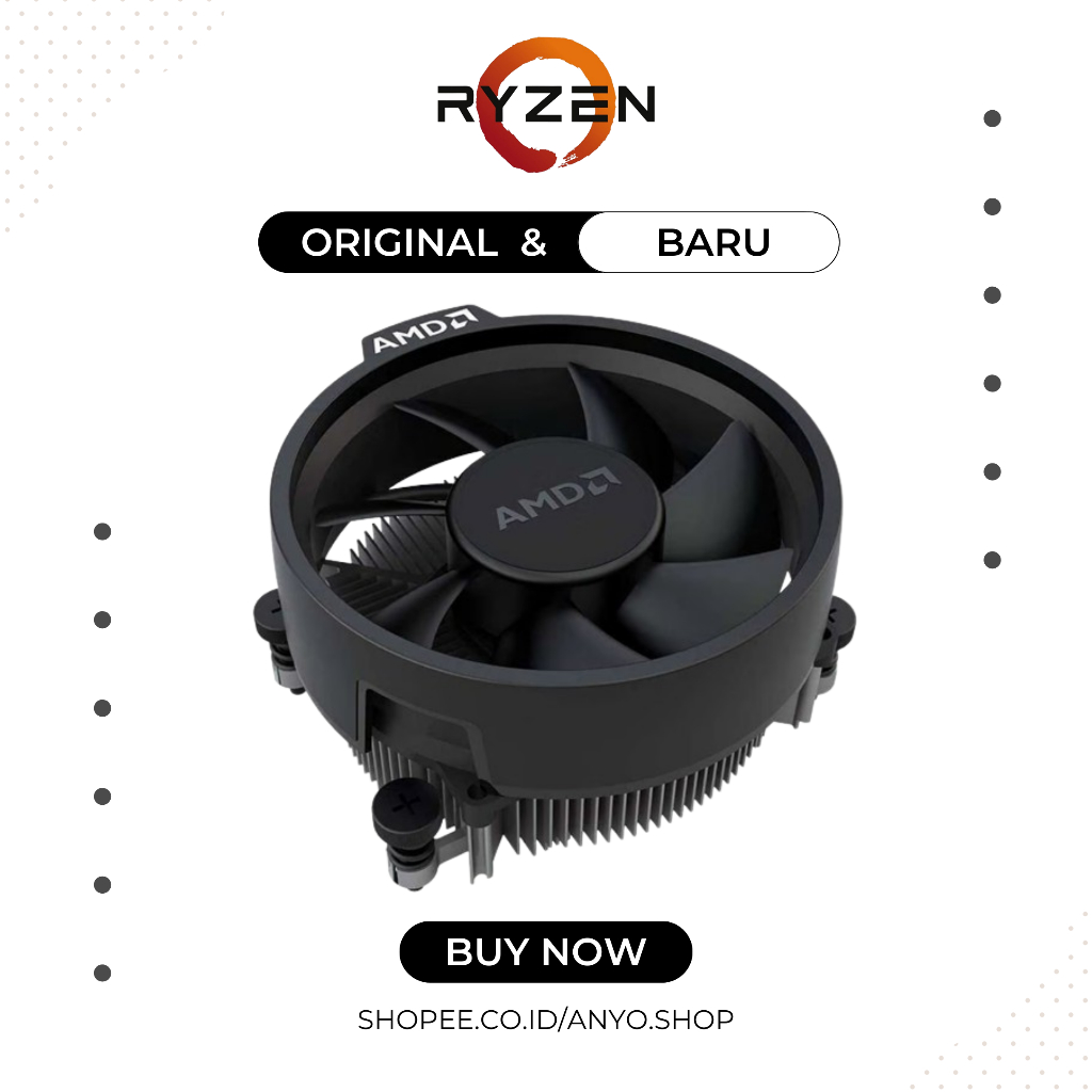 Jual AMD FAN CPU COOLER ORIGINAL FOR RYZEN AM4 | Shopee Indonesia