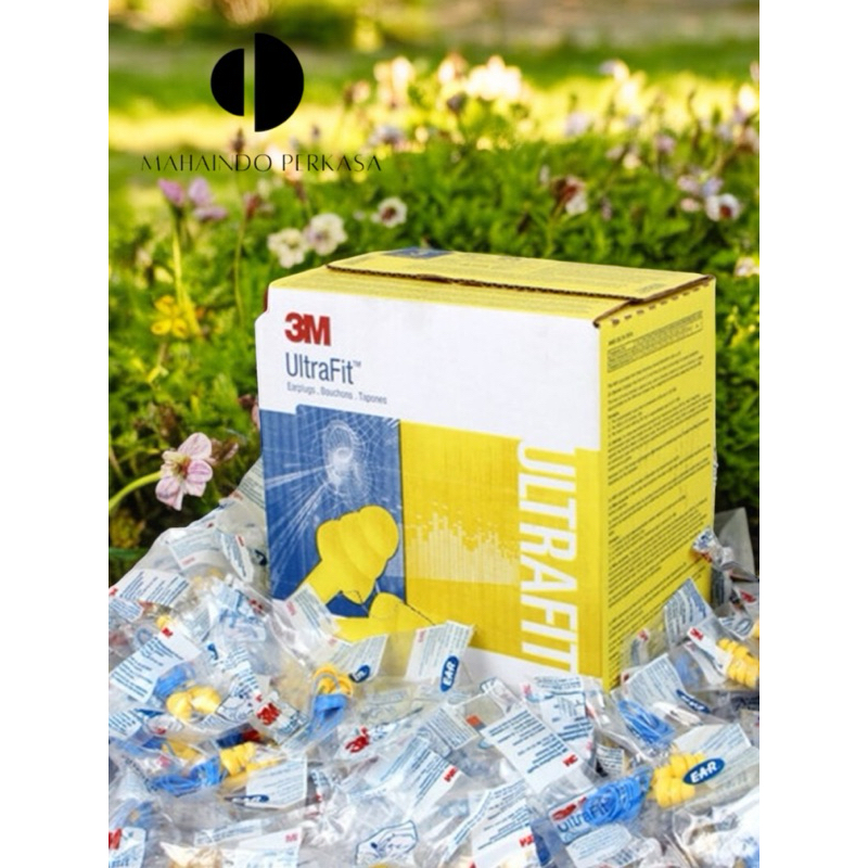 Jual Earplug / Ear plugs 3M 4004 Ultrafit Penutup Telinga 1 Box 100pcs ...