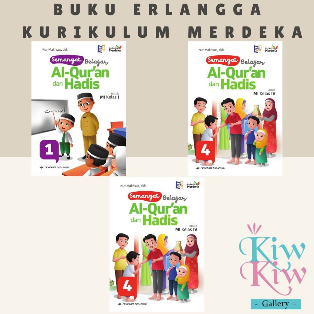 Jual Buku Semangat Belajar Al-Quran dan Hadis Kelas 1, 2, 3, 4, 5, 6 Madrasah Ibtidaiah (MI ...