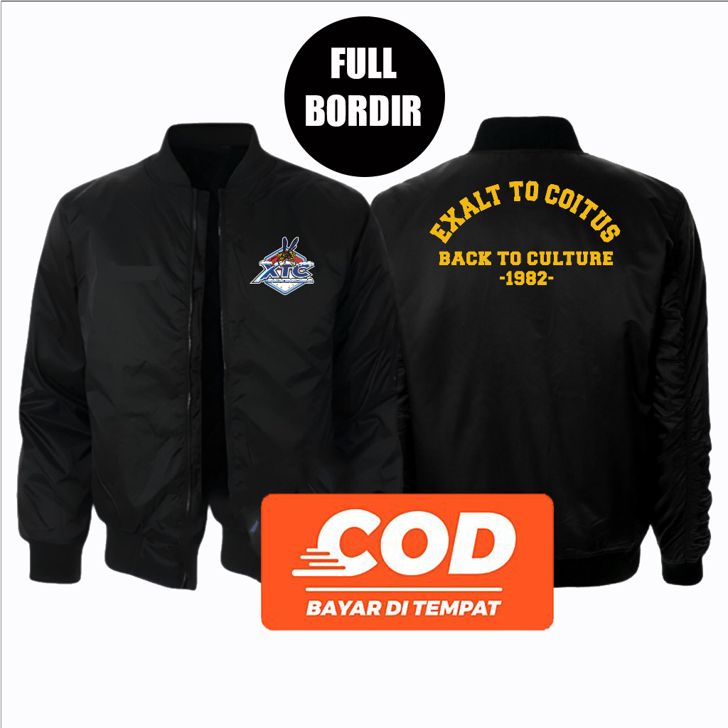 Jual Jaket Bomber XTC BACK TO CULTURE, Desain Full bordir | Shopee ...