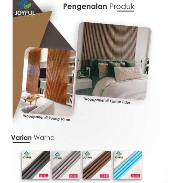 Jual KODE E7Q Joyful Home Interior Wood Panel 3D WPC Wallpanel Ukuran ...