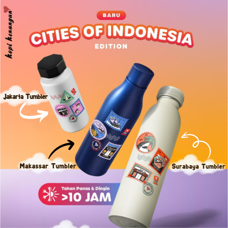 Jual Tumbler Kopi Kenangan Series Cities Of Indonesia Edition ...